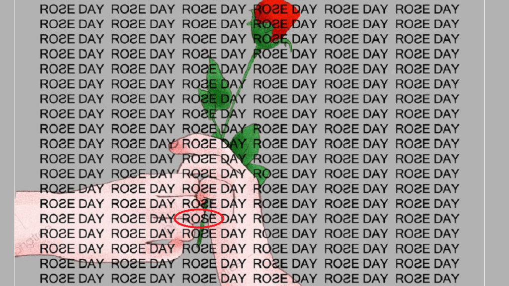 Brain Teaser Challenge: Can You Spot the Correct Spelling “ROSE DAY” in ...